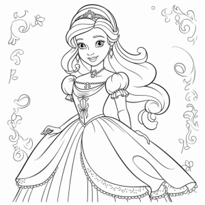 Tổng hợp 90+ Hình ảnh tranh tô màu công chúa cho bé gái
