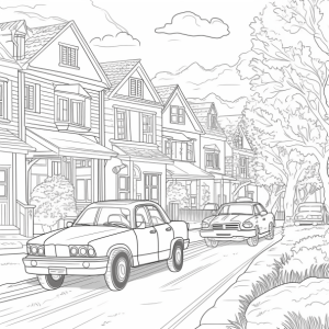 99+ Hình ảnh tranh tô màu ô tô cho bé, ô tô cảnh sát cho bé