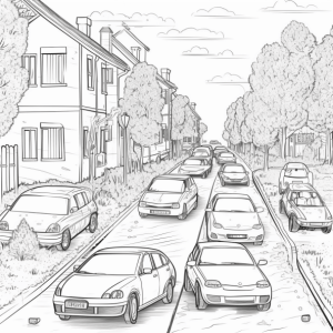 99+ Hình ảnh tranh tô màu ô tô cho bé, ô tô cảnh sát cho bé