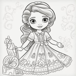 Tổng hợp 99+ Tranh tô màu búp bê bayby chibi đẹp nhất cho bé