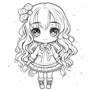 Tổng hợp 99+ Tranh tô màu búp bê bayby chibi đẹp nhất cho bé