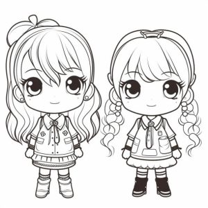 Tổng hợp 99+ Tranh tô màu búp bê bayby chibi đẹp nhất cho bé