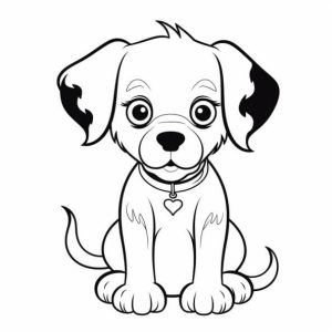 Top 89+ Hình ảnh tranh tô màu con chó cute cho bé tập tô