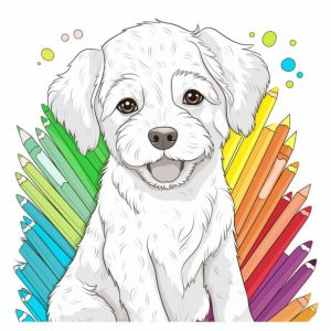 Top 89+ Hình ảnh tranh tô màu con chó cute cho bé tập tô